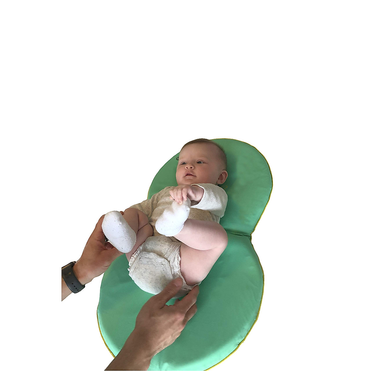 Lu Lu's Lullaby Baby Memory Foam Diaper Changing and Mattress Topper, USA Patented, Featuring Soothing Vibration and Heart Beat Sound which Emulates The Baby in The Womb. by Axis International
