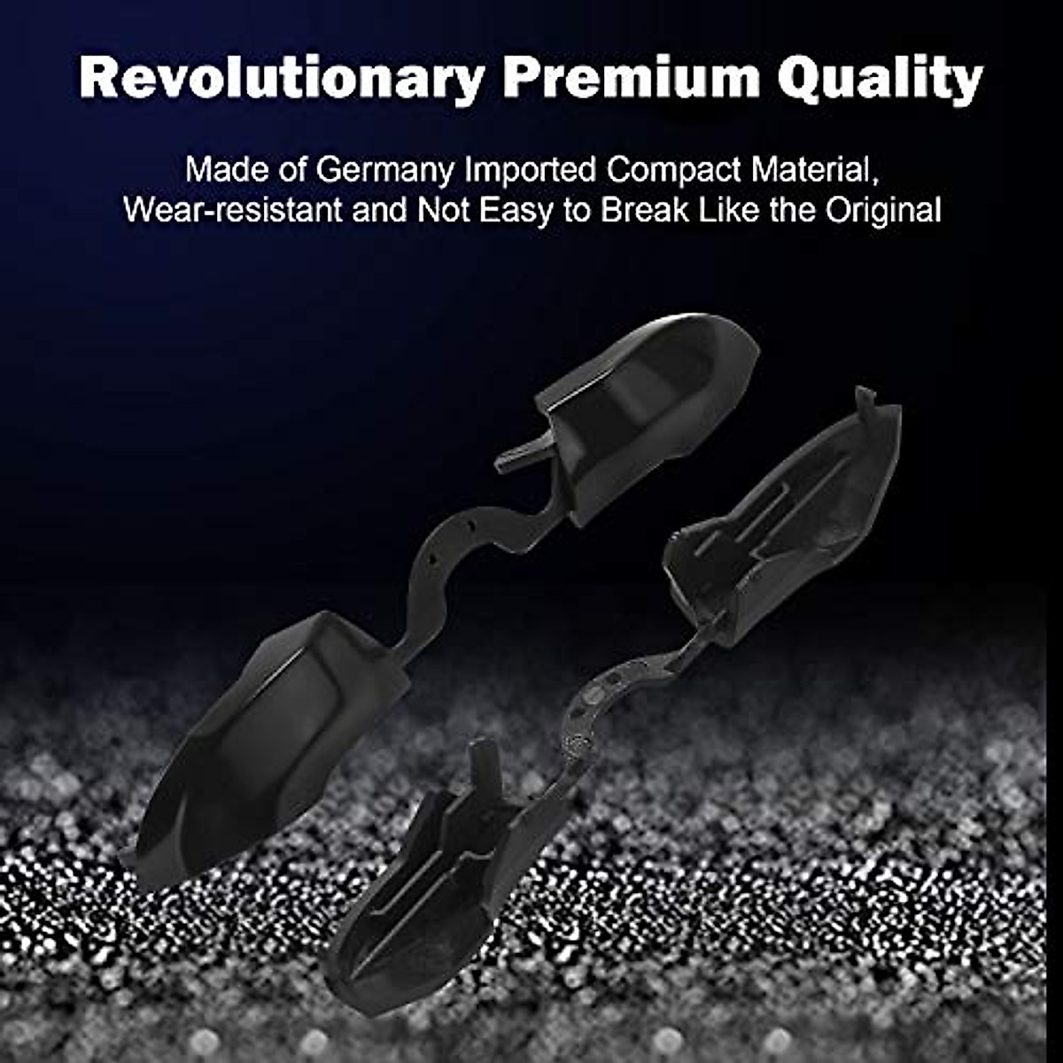 2 Pack Upgraded Bumpers Replacement LB RB Triggers Repair Buttons Parts - Ultra Durable Workmanship with T6 T8 Screwdriver Kit for Xbox One Elite Controller