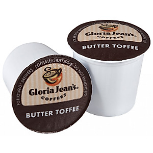 Gloria Jeans Coffees, Butter Toffee, 24 ct K-Cups for Keurig Brewers, 2 pk