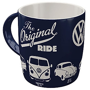 Nostalgic-Art Retro Coffee Mug, Volkswagen – The Original Ride – VW Bus gift idea, Large Ceramic Cup, Vintage Design, 11.2 oz