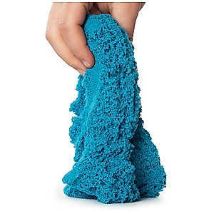 Kinetic Sand, 6lbs Bucket with 3 Colors of All-Natural and 3 Tools, Play Sand Sensory Toys for Kids Ages 3 and up