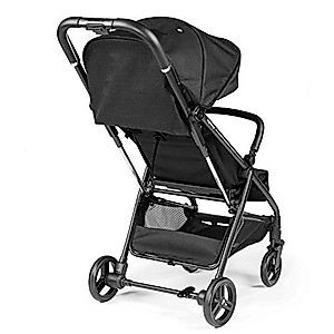 Peg Perego Selfie – Self-Folding, Light Weight, Compact Stroller – Compatible with All Primo Viaggio 4-35 Infant Car Seats - Made in Italy - Onyx (Black)