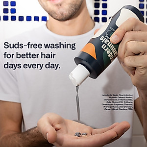 Magic Mud Mens Shampoo Alternative I Sulfate Free Daily CoWash I Moisturizing to Protect Natural Oils I Lather Free, Cleansing, Hydrating, Replaces Conditioner, 2 in 1, I Barber Recommended, (8oz)