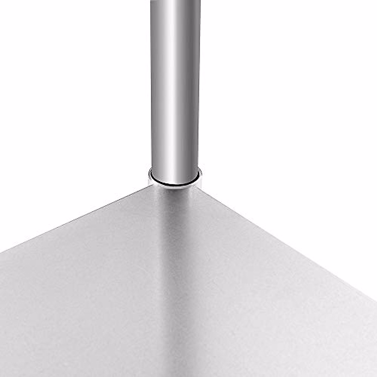 ROCKPOINT Stainless Steel Table for Prep & Work 48x24 Inches, NSF Metal Commercial Kitchen Table with Adjustable Under Shelf and Table Foot for Restaurant, Home and Hotel