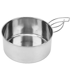 01 Camping Cookware Mess Kit, Camp Accessories Equipment Stainless Steel Camping Cookware Kit 8Pcs for Hiking for Backpacking for Outdoor for Picnic