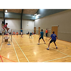 NKTM Badminton Net, Badminton Sets for Backyards with Net Badminton Net for Backyard Badminton Nets Portable Badminton Tournament Net for Garden Schoolyard Backyard (20 FT x 2.5 FT)