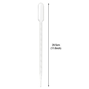 10ml Transfer Pipettes,Saim 24PCS Plastic Disposable Dropping Pipettes Essential Oil Liquid Eye Droppe for Mixing Acrylic Paints, Lab, Crafts