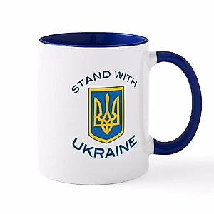 CafePress Stand With Ukraine Mugs Ceramic Coffee Mug, Tea Cup 11 oz