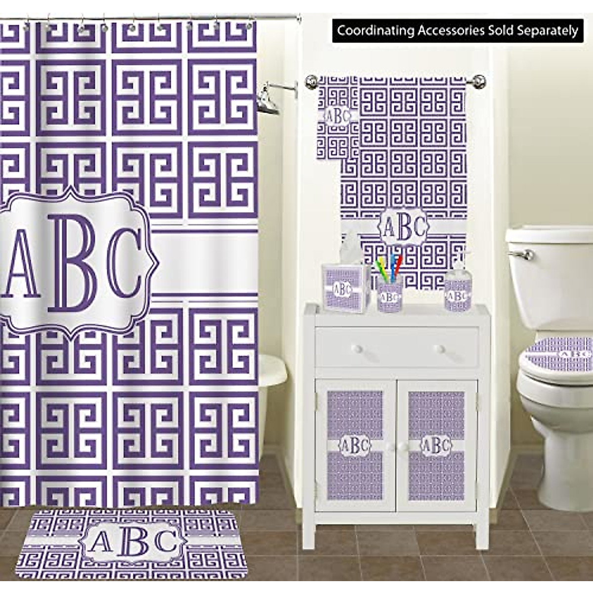 RNK Shops Greek Key Hand Towel - Full Print (Personalized)