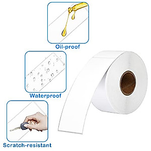 10 Rolls of 350 Lables 1 1/8”x3 1/2”Direct Thermal Labels for Barcodes, Address, Mailing Compatible with Rollo Label Printer & Zebra Desktop Printers [350 Labels/Rolls, 10Roll]