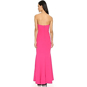Jill Jill Stuart Women's Fitted Strapless Column Gown, Peony, 12