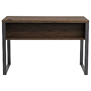 Coaster Furniture Pattinson 3-Drawer Aged Walnut and Gunmetal Writing Desk 47.25" W X 23.5" D X 30" H 803370