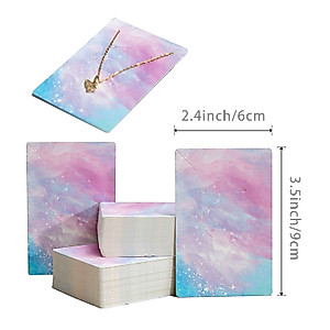 Necklace Display Cards With Bags Earring Display Cards Sets Earring Packing Holder Cards With bags Jewelry Packing For Earring Necklace Jewelry Packing 100Pack Paper 100Pack Bags 3.5" x 2.4"