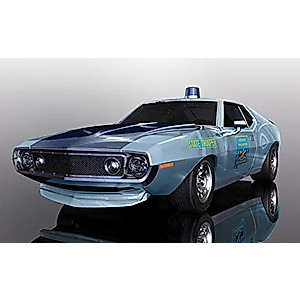 Scalextric AMC Javelin Alabama State Trooper 1:32 Police Slot Race Car with Working Siren C4058, Blue
