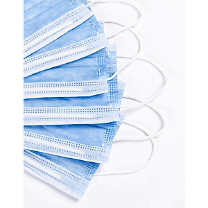 Unique Loom - 3 Ply Earloop Masks, 50 Pcs (1 Pack) Disposable Face Masks