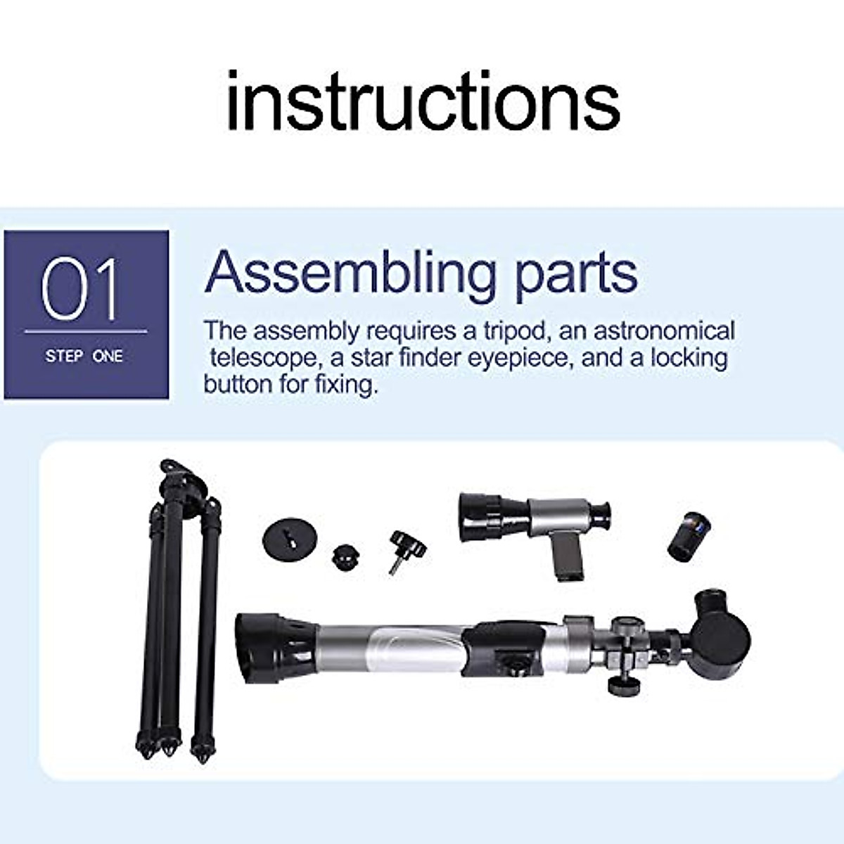 GREFER Refractor Telescopes for Astronomy Beginners Adults& Kids,High Definition Night Stargazing Vision Telescope White