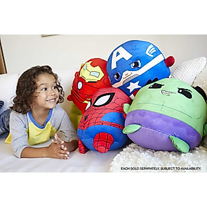 Marvel Cuutopia 10-inch Spider-Man Plush Character, Super Hero Soft Rounded Pillow Doll, Collectible Gift for Kids & Fans Ages 3 Years Old & Up