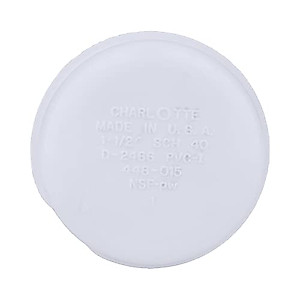 CHARLOTTE PIPE 1 1/2 SCH 40 CAP FPT PRESSURE (1 Unit Piece)