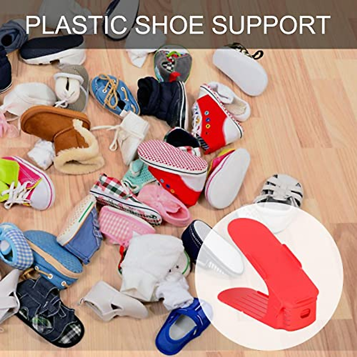 Shoe Space Saver,Double Deck Easy Shoe Stacker for Sneakers - 3-Level Shoe Shelf Space-Saving Storage Shoe Stacker Holder Harrod