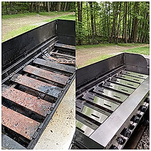 Hisencn Grill Replacement Parts for Members Mark GR2039201-MM-00, 17 inch Heat Plates, Grill Burners Replacement for Bakers and Chefs ST1017-012939 SAMS Club and Grill Chef BIG-8116, Uniflame (8 Pack)