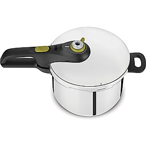 Tefal P2530744 T-fal Pressure Cooker, 2.3 gal (6 L), Induction Compatible, For 4-6 People, Single Handle, Secure Neo