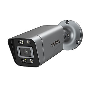 EVERSECU 1080P 24/7 Full-time Color Spotlight Night Vision HD Analog Bullet Security Camera with Warm Light LEDs, 2MP (HD-TVI/AHD/CVI/Analog) 4-in-1 CCTV Camera Outdoor Weatherproof