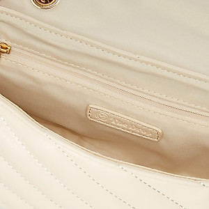 The Drop Women's Koko Chain Strap Flap Bag, Bone, One Size