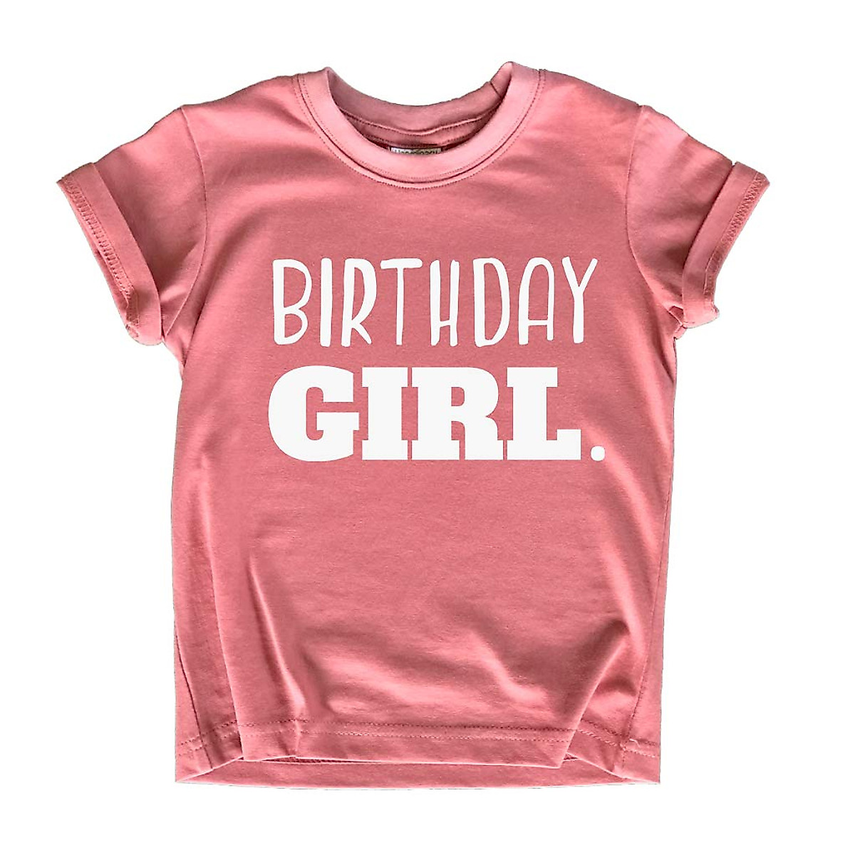 Birthday Girl Shirt Girls Birthday tee Outfit Toddler Baby 1st 2nd 3rd 4th 5th 6th 7th (White on Mauve, 8 Years)