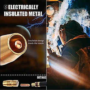 MULMART 15 FT H100S2-10 (245924) H-10 MIG Welding Gun 100Amp Welding Torch Stinger Replacement for Hobart Handler 130XL, 135, 140, 175, 187 and AutoArc XLT142 & XLT182