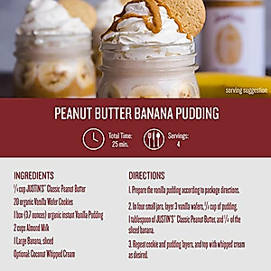 JUSTIN'S Classic No Stir Gluten-Free Peanut Butter Spread, 28 Ounce Jar