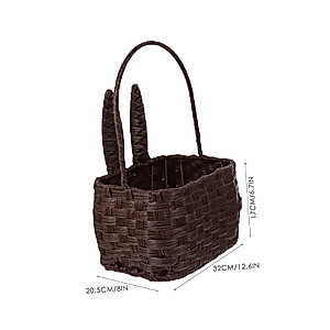 easter basket shelves storage basket closet storage baskets willow gift basket bathroom sundries organizer hand woven storage basket shelf basket container fruit Imitation rattan