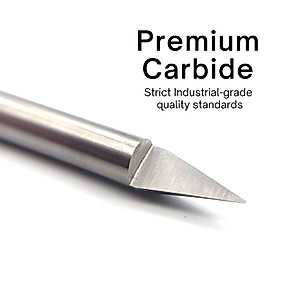 ROUTYBITS - 30 Degree - V Bit Engraver - 1/4 Inch Diameter Shank, Solid Carbide, Engraving, CNC Router Bits