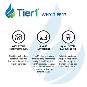 Tier1 8171413 Refrigerator Water Filter | Replacement for Whirlpool 8171413, Kenmore 9002, EDR8D1, 469002, 8171414, WF286, WSW-4, WFI-NLC200, Fridge Filter