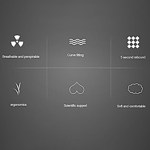 karelwui Office Chair Headrest Attachment Universal, Headrest for Office Chair, Elastic Sponge Head Pillow Adjustable Height and Angle, Upholstered Headrest for Ergonomic Office Chair headrest, Black