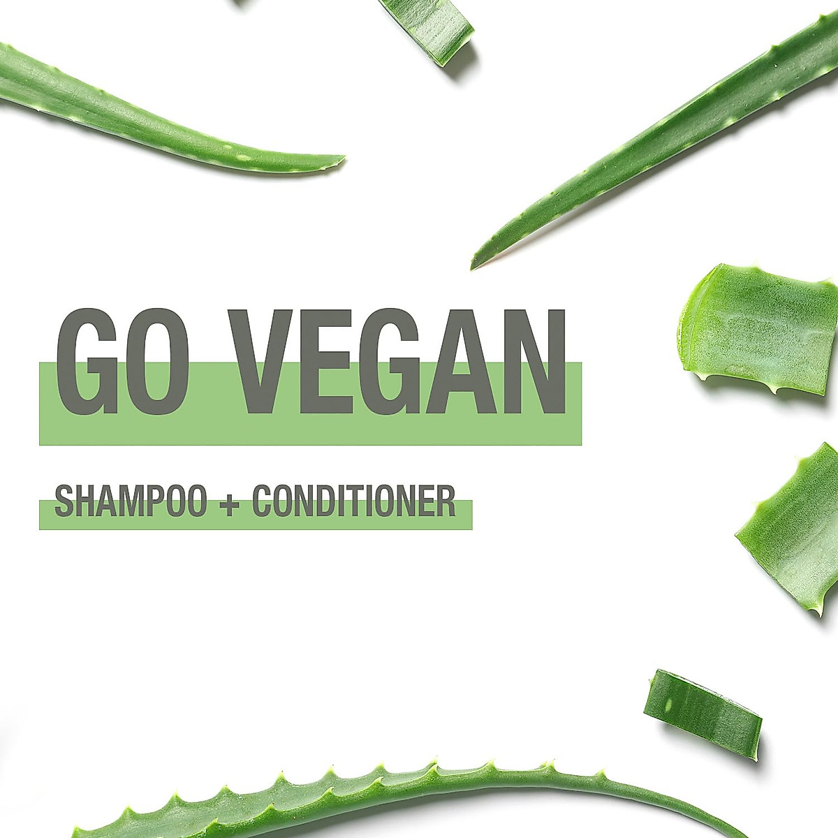 INOAR PROFESSIONAL - Go Vegan Balance Hair Shampoo & Conditioner Set with Aloe Vera (300ml/each)