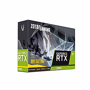 ZOTAC Gaming GeForce RTX 2060 6GB GDDR6 192-bit Graphics Card, Super Compact, ZT-T20600H-10M