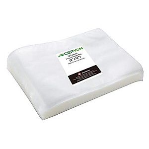 GERYON Vacuum Sealer Bags, 120 count 8"x12" Pre-Cut Food Sealer Bags Fit for Geryon and other Vacuum Sealer Machine