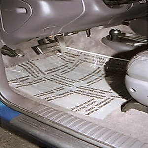 Detail King Plastic Carpet Protectors - 4 Mil 24" Perf. 200 feet - Self-Adhesive Carpet Protection Film