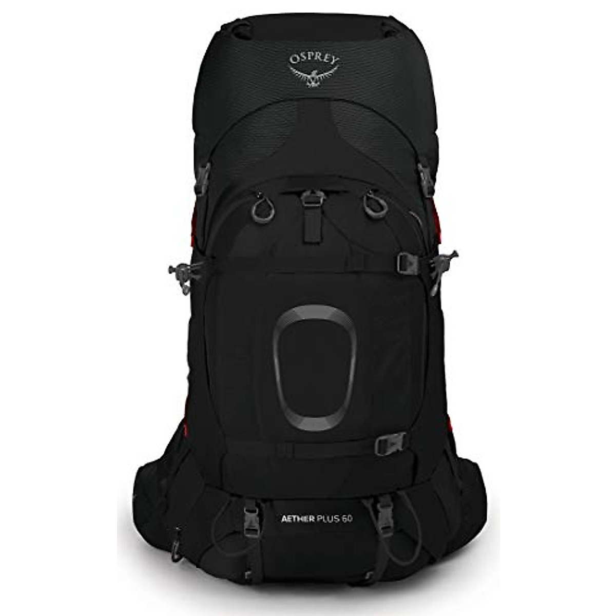 Osprey Aether Plus 60L Men's Backpacking Backpack, Eclipse Grey, Small/Medium