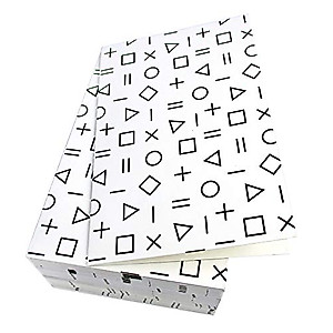 36 Pack All Occasion Assorted Blank Greeting Cards - 80's Retro Black and White Designs - Greeting Cards with Envelopes Included 4 x 6 Inches Thank You Cards, Birthdays, Graduations,Congratulations
