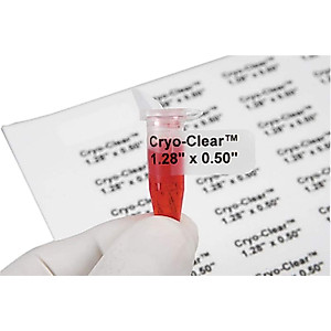 Cryo-Clear Laser Labels for 1.5-2.0 ml Tubes, 1700 per Package