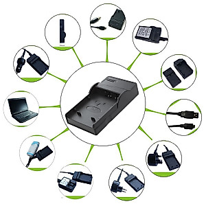 Smart Slim Micro USB Battery Charger for Canon PowerShot SX620 HS, SX720 HS, SX730 HS Digital Camera