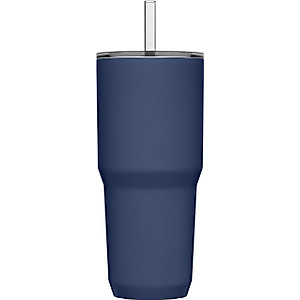 CamelBak Horizon Straw Tumbler, Insulated Stainless Steel, 30oz, Navy