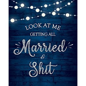 Look At Me Getting All Married & Shit Wedding Planner and Organizer: A Complete Wedding Planning Notebook Journal, Budget Planner & Detailed Checklists, Worksheets, Timeline, Guest List