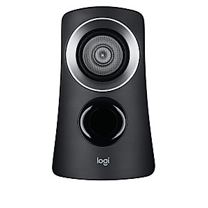 Logitech Z313 2.1 Multimedia Speaker System with Subwoofer, Full Range Audio, 50 Watts Peak Power, Strong Bass, 3.5mm Inputs, PC/PS4/Xbox/TV/Smartphone/Tablet/Music Player - Black
