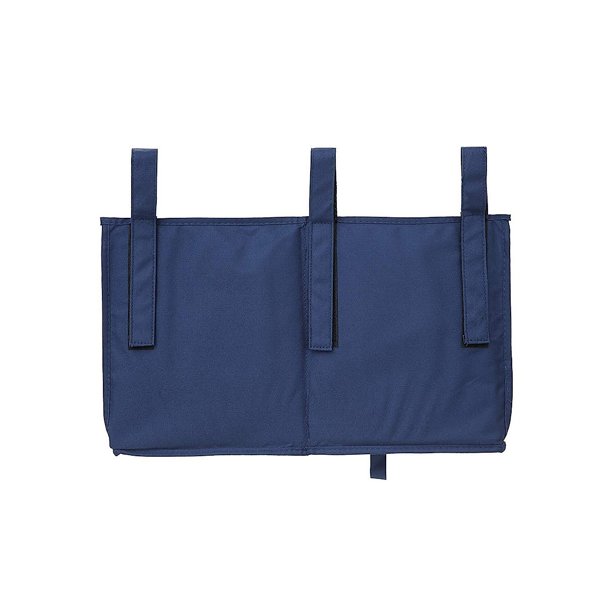 Bunk Bedside Caddy - Hanging Storage Organizer for Books, Phones, Tablets, Accessory and TV Remote - Best for Headboards, Bed Rails, Dorm Rooms, Bunk Beds, Apartments, Bathrooms & Travel (Blue)