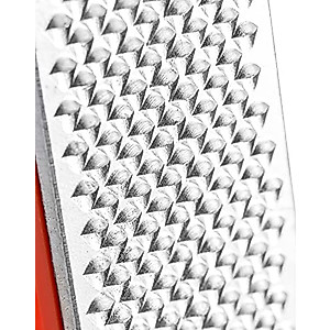 QWORK Mini Rasp Hoof File Equine Hoof Rasp Coarse-Toothed, Removes Excess Hoof Faster Horseshoe File Coarse Tooth with Plastic Handle, for Foals, Goats and Other Small hoofed Animals