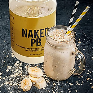 2 LB Powdered Peanut Butter from US Farms – Bulk, Only 1 Ingredient - Roasted Peanuts, Vegan, No Additives, Preservative Free, No Salt, No Sugar - 76 Servings - NAKED PB