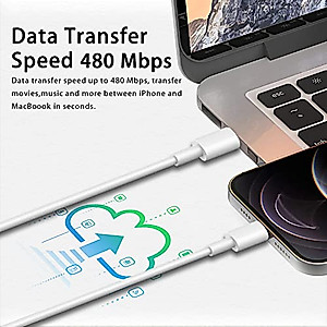 3 Pack [Apple MFi Certified] iPhone Fast Charger 20W PD USB C Wall Charger Adapter with 3 Pack 5.8FT Type C to Lightning Cable Compatible with iPhone 14/13 Pro/13/12/12 Mini/12 Pro Max/11 Pro Max