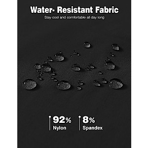 Rdruko Women's Outdoor Hiking Pants Lightweight Quick Dry Water Resistant Travel Fishing Pants with Pockets(Black, US M)